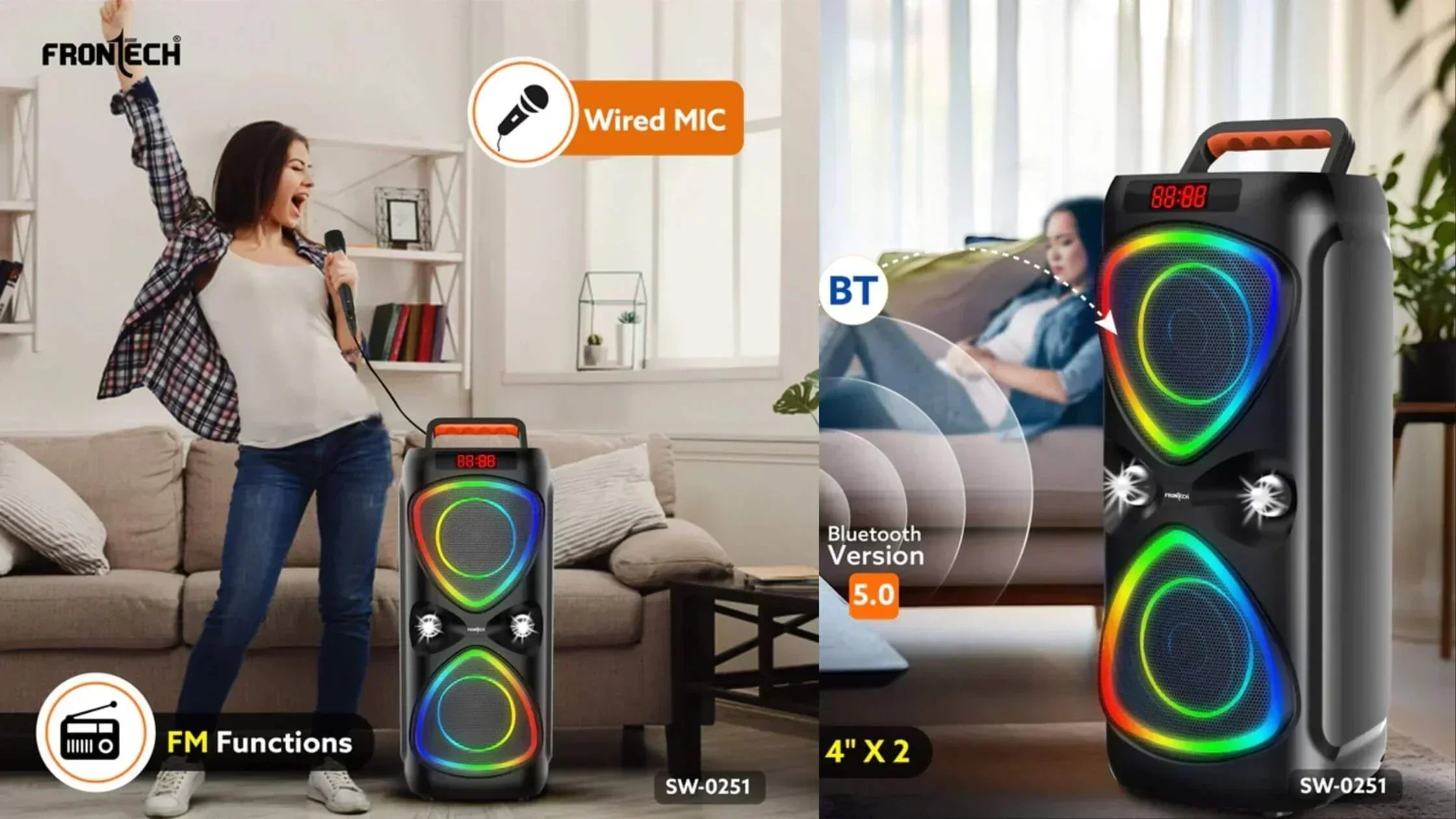 Bluetooth Tower Speakers for Home & Events | Frontech Guide – Frontech ...