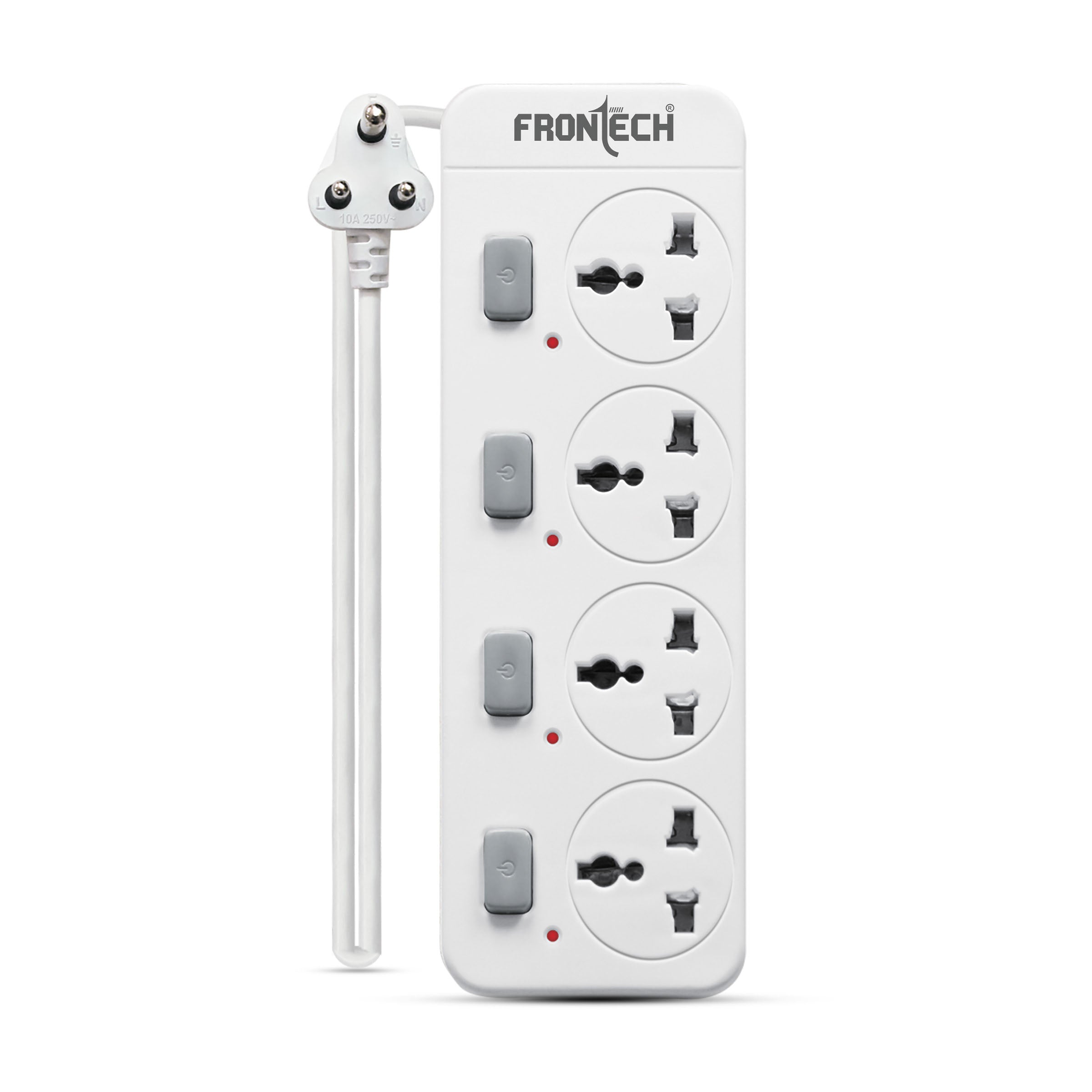 Frontech 4-Way Power Extension Socket | 2000W Heavy-Duty Power Strip ...