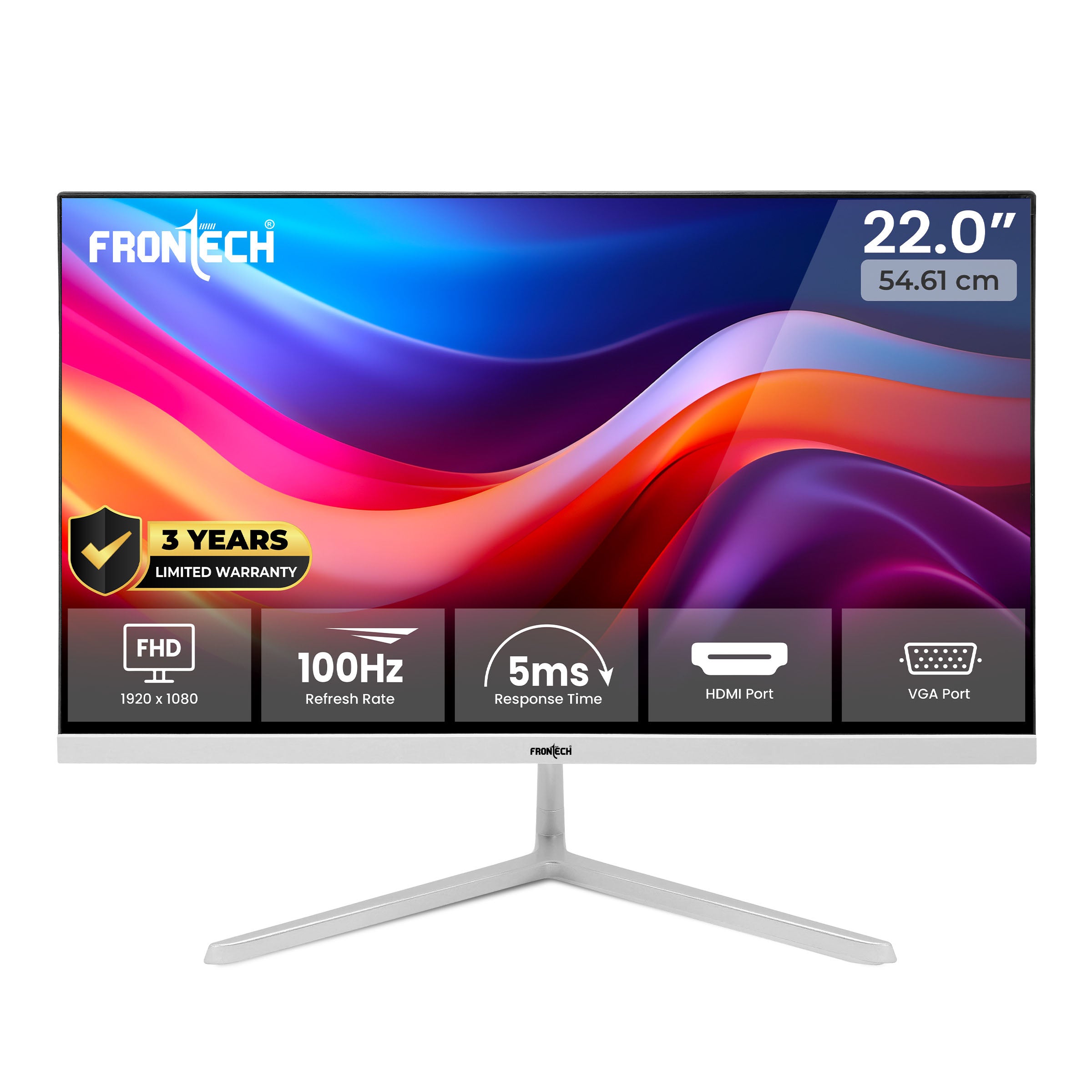 Buy Frontech 22 Inch LED Monitor 100Hz Slim Wall Mountable FHD ...