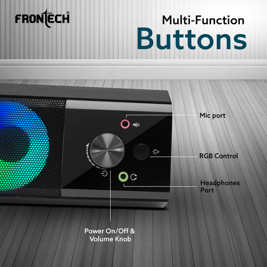 Frontech 2.0 Channel Multimedia Speaker | 12W | USB Powered | AUX/USB ...