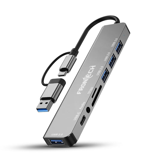 Buy Frontech 8-in-1 Expansion Hub | USB-C & USB High Speed – Frontech ...