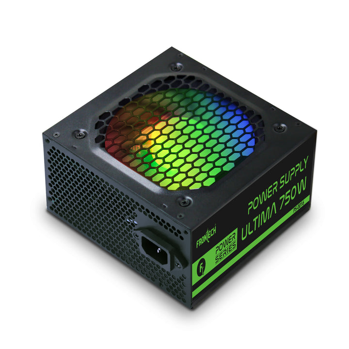 Frontech Ultima 750W Power Supply | ATX 12V SMPS | 120mm RGB Fan | Sle ...